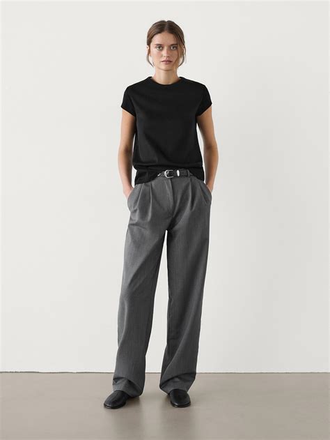 100 Mercerised Cotton T Shirt · Black White · T Shirts And Polo