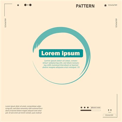 Premium Vector Circular Template Simple Pack Design