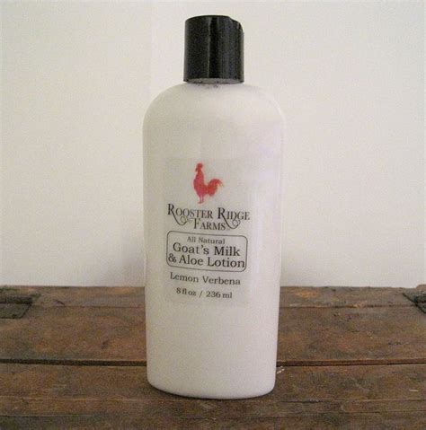 Lemon Verbena Goats Milk Lotion Subtle Lemon Scent