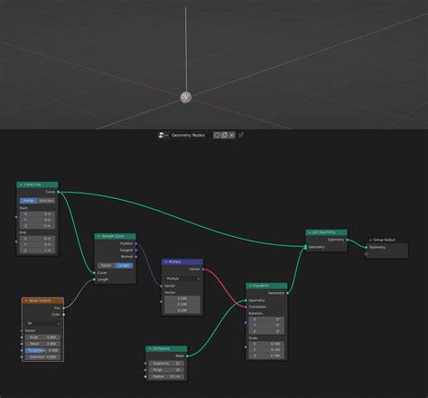 geometry nodes how to move an object randomly on a curve basics