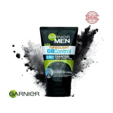 Garnier Men Oil Control 3 In 1 Charcoal Face Wash Eshoplk