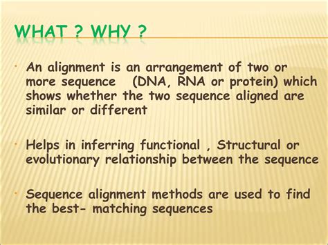 Sequencealignmentinbioinformatics 100204112518 Phpapp02 Ppt