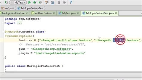 How To Execute Multiple Feature Files In Cucumber Youtube
