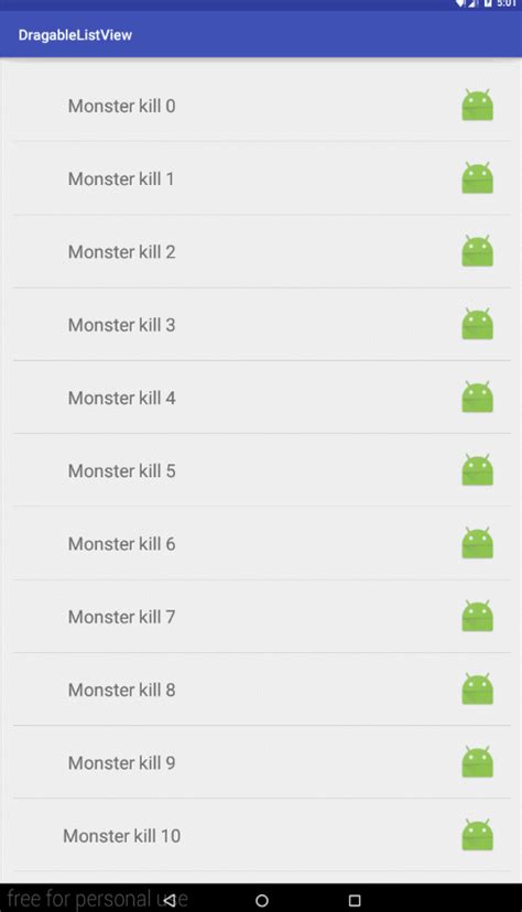 A Dragable ListView For Android Used For Reorder Your Datas