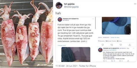 Viral Pria Review Masturbasi Pakai Cumi Mentah Netizen Bikin Gak