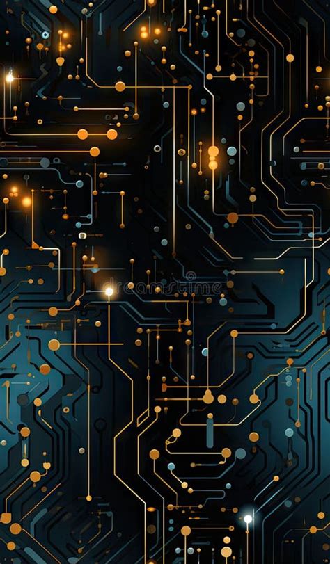 Digital Data Transformation Through Chips Electronic Board Stock Image Image Of Electronic