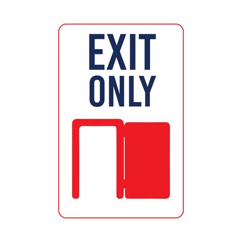 Exit Only Graphic National Direct
