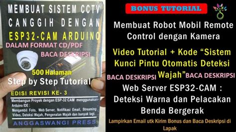 Jual Buku Membuat Sistem Cctv Canggih Dengan Esp32 Cam Arduino 500 Hal Kab Sidoarjo