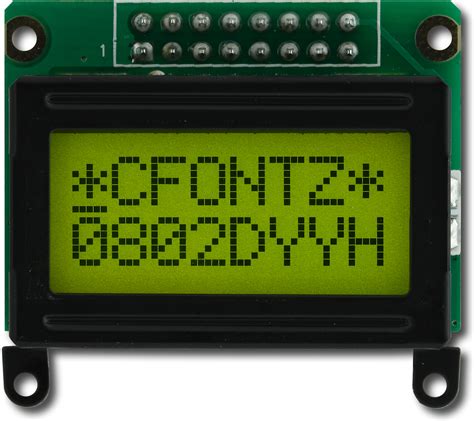 Backlit 8x2 Character Sunlight Readable LCD From Crystalfontz