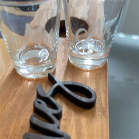 Shot Glass Engraving For Shotski Add On Celebration Party Couple
