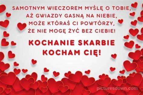Kartka Kocham Cię Zachód Słońca Za Darmo