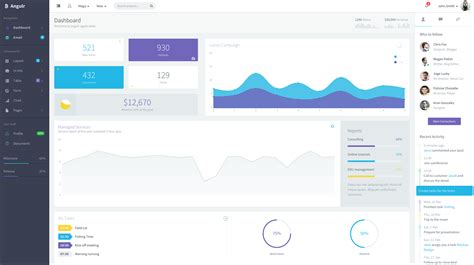 Responsive Dashboard Layout Dashboard Template Web App Design Dashboard Design