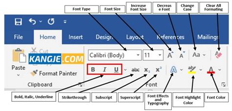 Fitur Pengaturan Jenis Huruf Pada Microsoft Word Karya Ilmiah