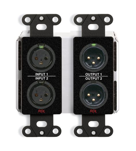 Rdl Ddb Bn22 Dante Interface Bi Directional Mic Line 2x2 Xlr I O