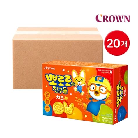 빙그레 뽀로로와 친구들 치즈맛 65g [20개] 에누리 가격비교