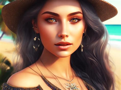 Premium Ai Image Women Digital Painting Art Wallpaper