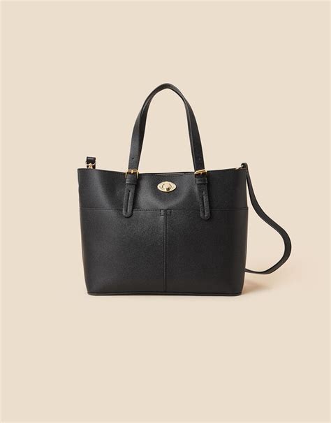 Large Twist-Lock Handheld Bag | Top handle bags | Accessorize UK