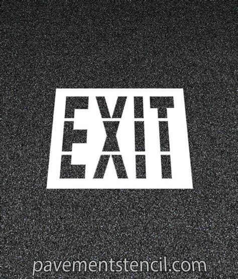 Walmart 36 Exit Stencil Stencilfast