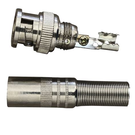 Conector Bnc Macho Parafuso Com Mola