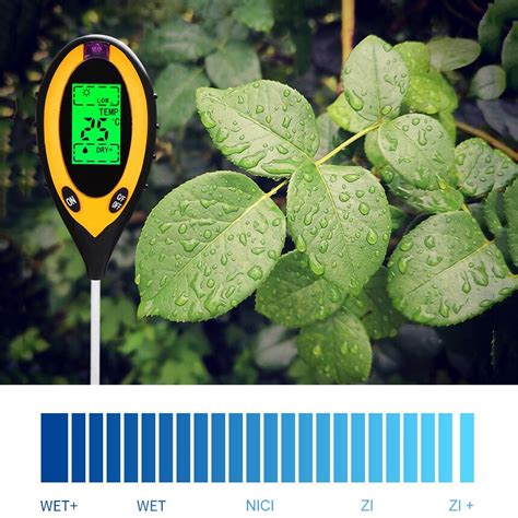 Апарат Sundiguer за измерване на Ph в почва черен жълт 4 в 1 Emag Bg