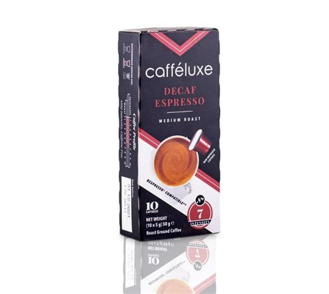 Caffeluxe Signature Decaf 10 Coffee Capsules Nespresso® Compatible