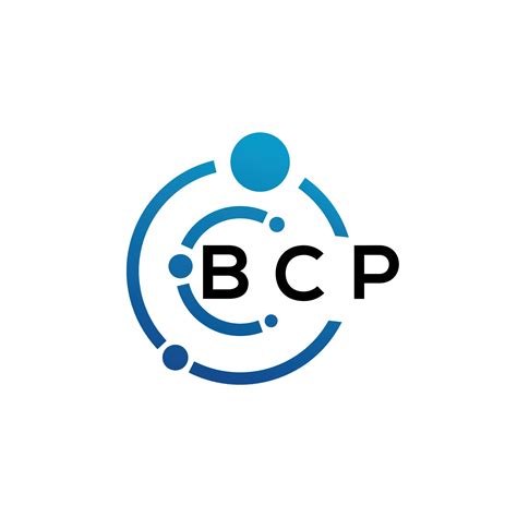 Diseño De Logotipo De Letra Bcp Sobre Fondo Negro Concepto De Logotipo