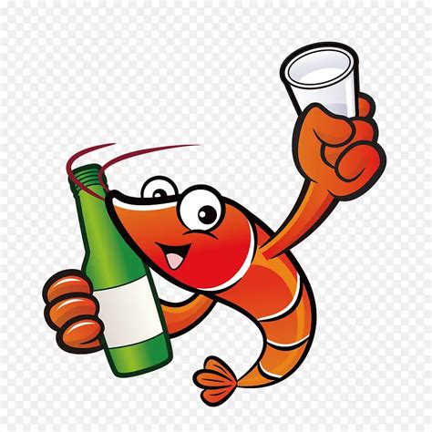 矢量手绘动物喝啤酒小龙虾免抠图png图片素材下载图片编号qkoknmrq 免抠素材网