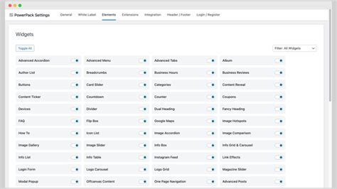How To Enable Disable PowerPack Elements PowerPack Addons For Elementor