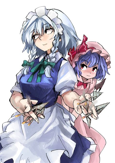 Remilia Scarlet And Izayoi Sakuya Touhou Drawn By Rightorisamraido3 Danbooru