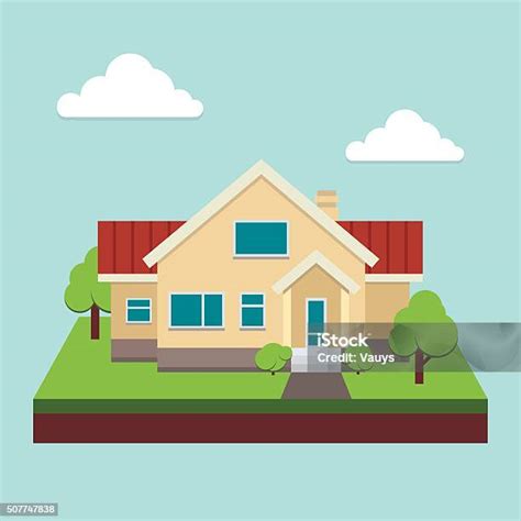Ilustrasi Vektor Rumah Ilustrasi Stok Unduh Gambar Sekarang Rumah