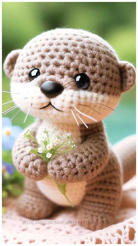Amigurumi Cute Otter Crochet Free Pattern Weave Crochet