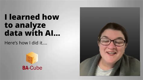 How I Used Ai To Analyze Data With Genai Tool Ba And Ba