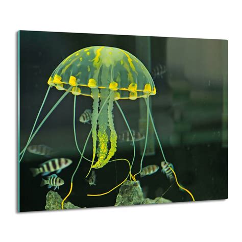 osłona na płytę indukcyjną Żółta meduza ryby 60x52 Cena Opinie