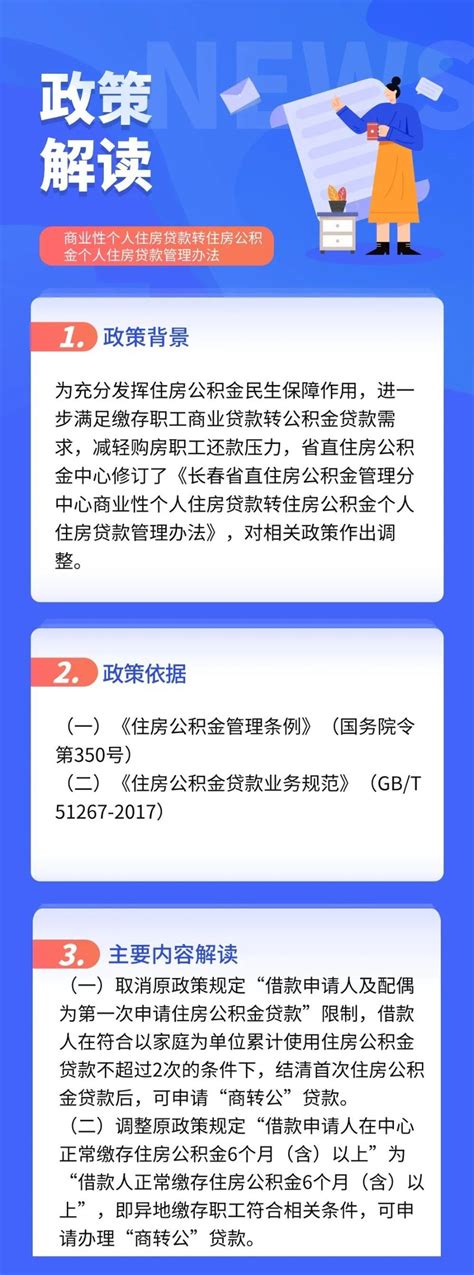 政策解读《长春省直住房公积金管理分中心商业性个人住房贷款转住房公积金个人住房贷款管理办法》