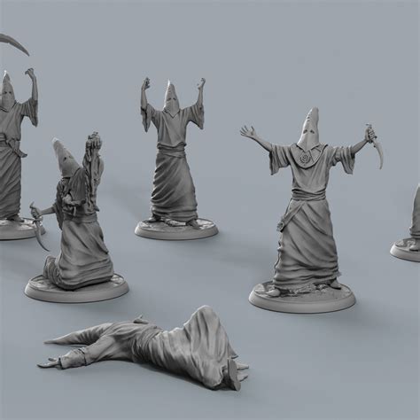 Characters Set Nyarlathotep Cult Humans Cultist Necropunks