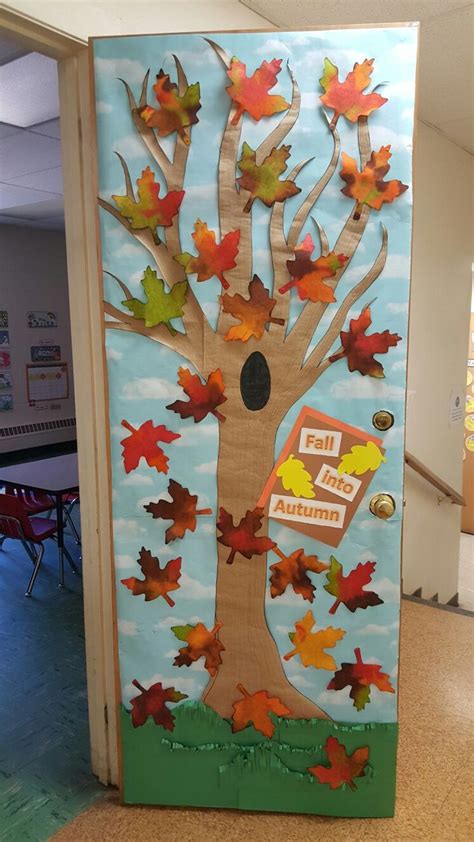 Fall In Autumn Classroom Door In 2024 Fall Classroom Decorations