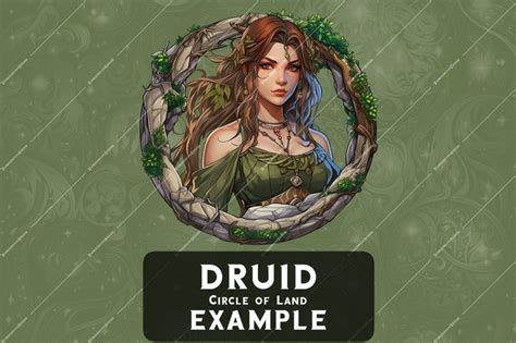 Druid Circle Of Land Token Frame Dnd Roll20 Token Border For Dnd