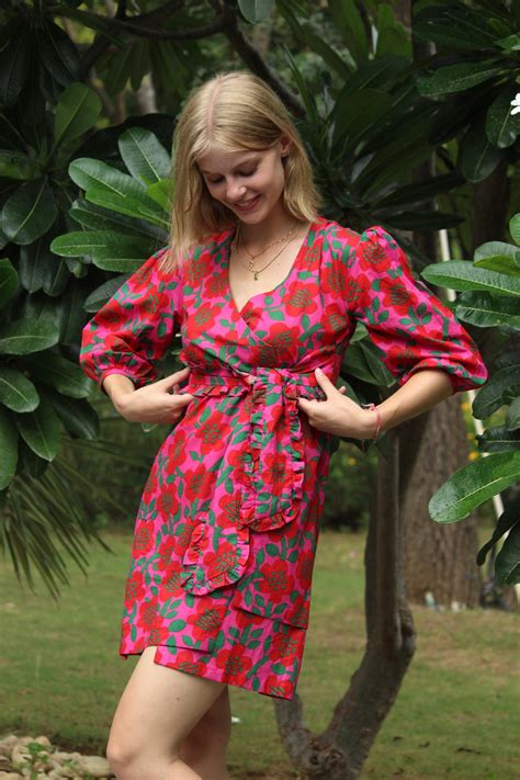 Boho Mini Dress Beach Dress Women Summer Cotton Dress Cotton Dresses
