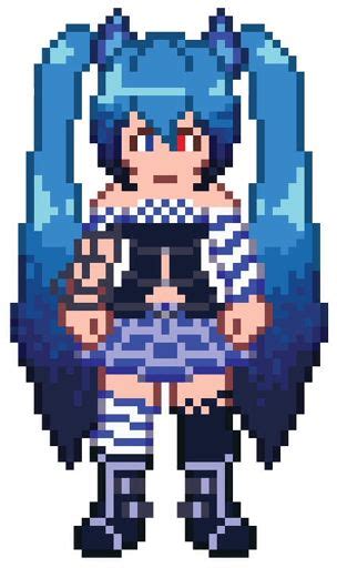 Miku Pixel Art Vocaloid Amino