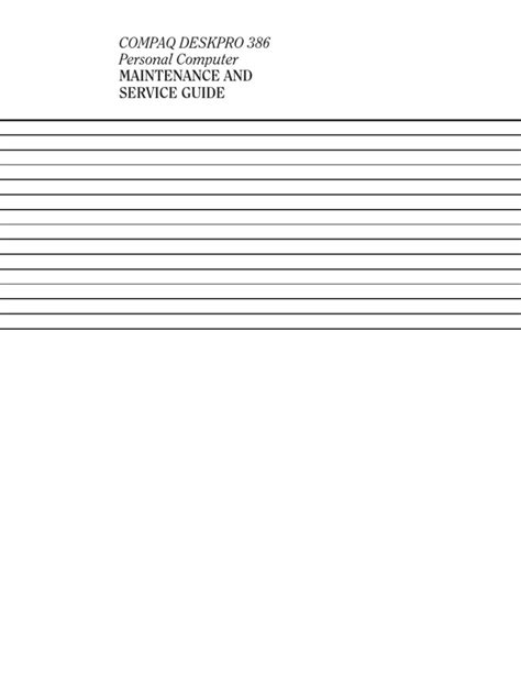 Compaq Deskpro 386s Manual Pdf Pdf Display Resolution Electrical