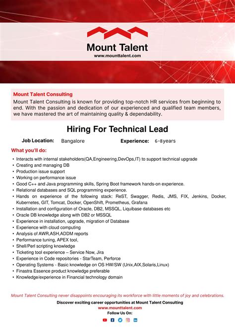 Hiring Technicallead Techlead Technicalskills Technicaljobs Technicalsupport Sql