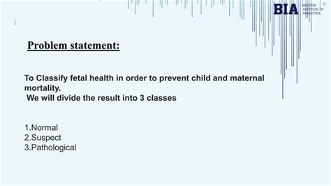 Data Science Project Advancements In Fetal Health Classification Ppt