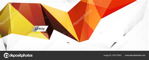 Mosaic Triangular Low Poly Style Abstract Geometric Background