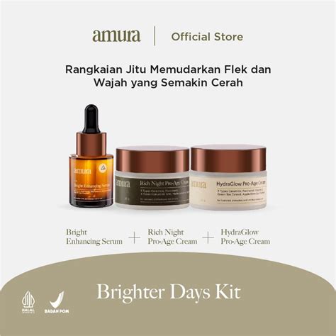 Jual Bundling Amura Brighter Days Kit Bright Enhancing Serum
