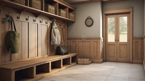 Renovation Inspiration Detailed Rendering Of A Rustic Mud Room With
