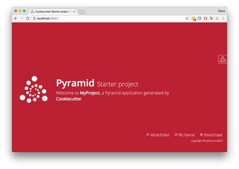 Creating A Pyramid Project The Pyramid Web Framework V2 0