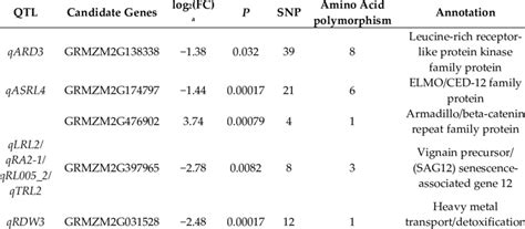 Potential Candidate Genes Identified By Gwas And Rna Seq Download