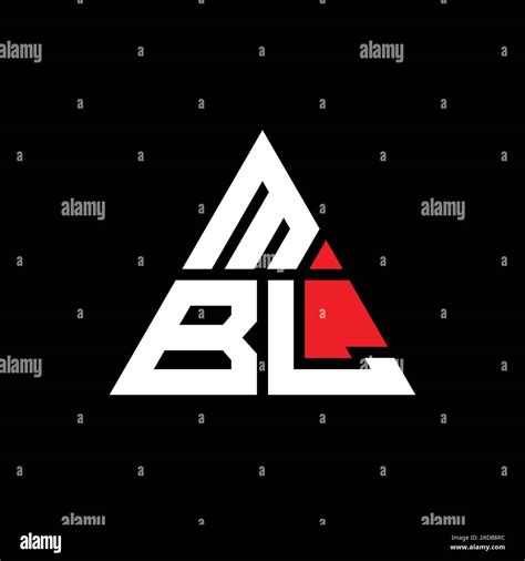 Mbl Triangle Letter Logo Design With Triangle Shape Mbl Triangle Logo