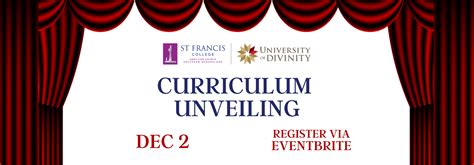 Curriculum Unveiling Saint Francis College
