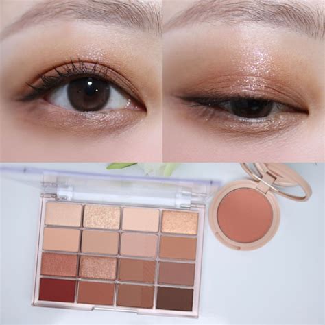웨이크메이크 올리브영팔레트 소프트 블러링 아이팔레트 기획세트 11호 런던 브라운 블러링 발색 네이버 블로그